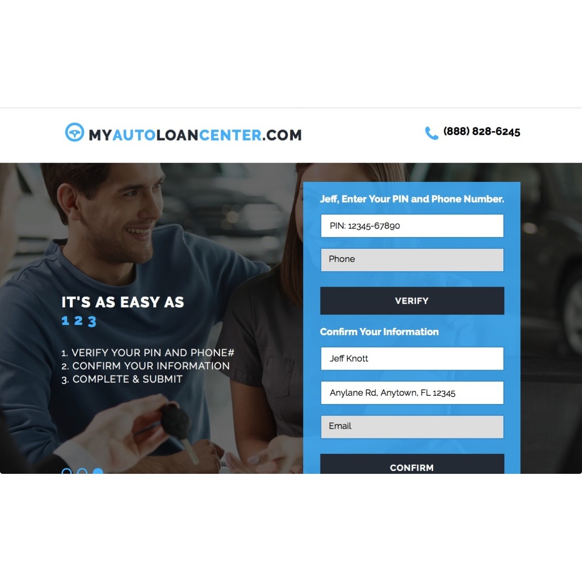 Automotive credit mailer
